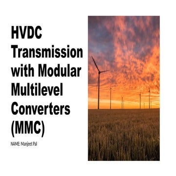 HVDC Transmission with Modular Multilevel Converters (MMC.pptx