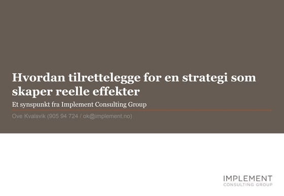 Kickbox: Slipp løs organisasjonens innovasjonskraft | PPT