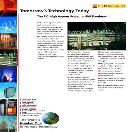 The FIC High Vapour Pressure HVP Forehearth | PDF