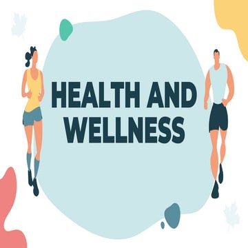 HEALTH AND WELLNESS | PPT