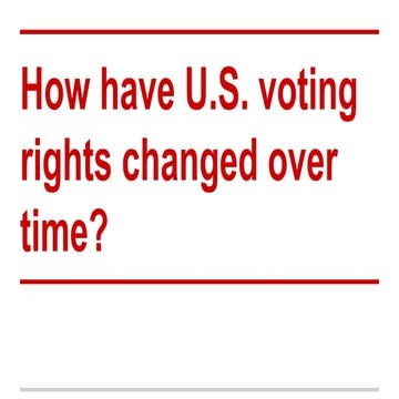 Hw#17 voting rights | PPTX