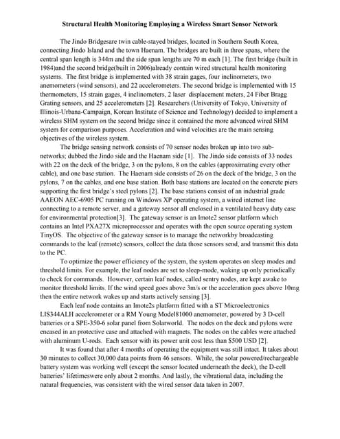 Structural Health Monitoring Presentation | PPT | Chemistry | Science