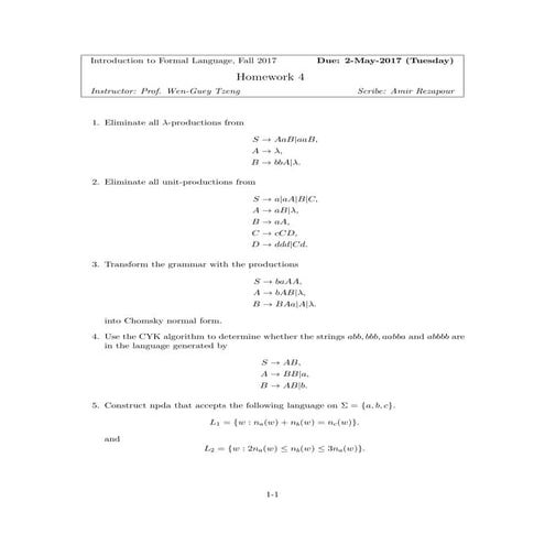 Hw4 2017-spring | PDF | Programming Languages | Computing