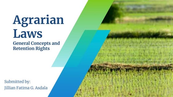 Comprehensive Agrarian Reform | PPT
