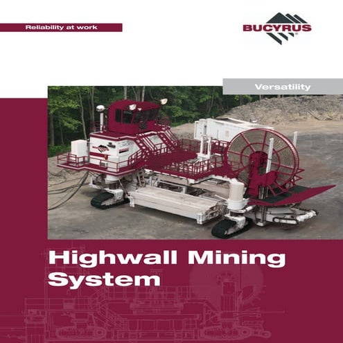 Highwall Mining System | PDF