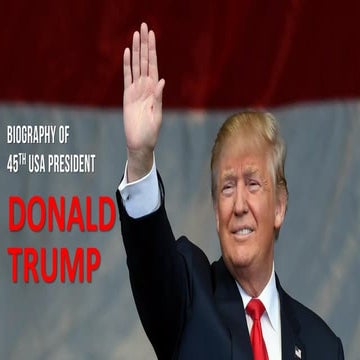 Biography of Donald Trump (45th US President) | PDF