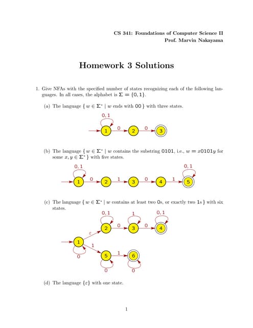 Assignment Theory Of Computation Toc Pdf
