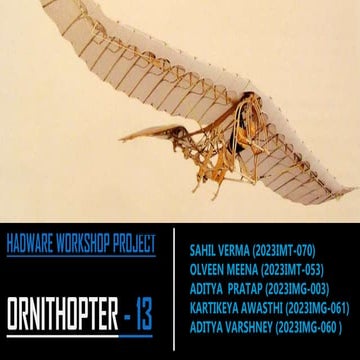 **The Fascinating World of Ornithopters: Emulating Nature's Flight** | PPT