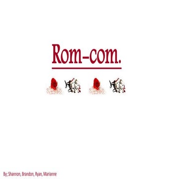 what is a rom-com? | PPTX