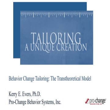 Transtheoretical Model (Stages of Change Model) | PPTX