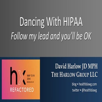 HxRefactored - The Harlow Group - David Harlow | PDF