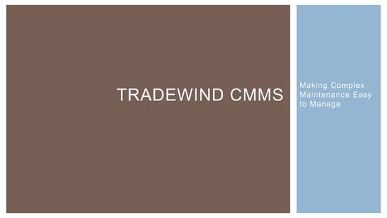 RAMCUBE - CMMS software (data sheet) | PDF