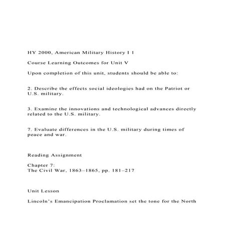 Civil War paper 1 | DOCX