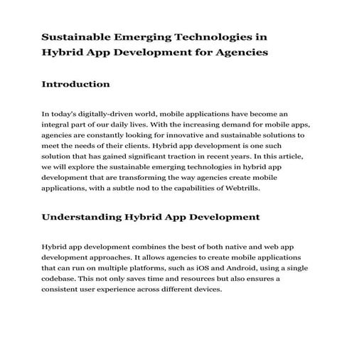 Octal IT Solutions: Your App Development Partner | PDF