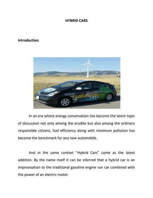 Electric Vehicles | PPT