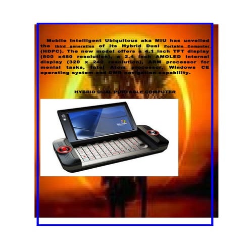Hybrid Dual Portable Computer | DOC | Laptops | Computing