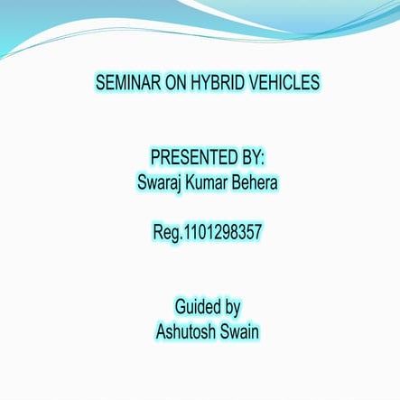 Hybrid electric vehicle | PPTX