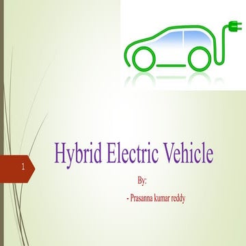 Hybrid electric vehicle | PPTX