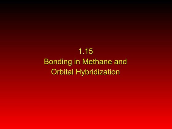 Hybridization 2 Pptx Chemistry Science