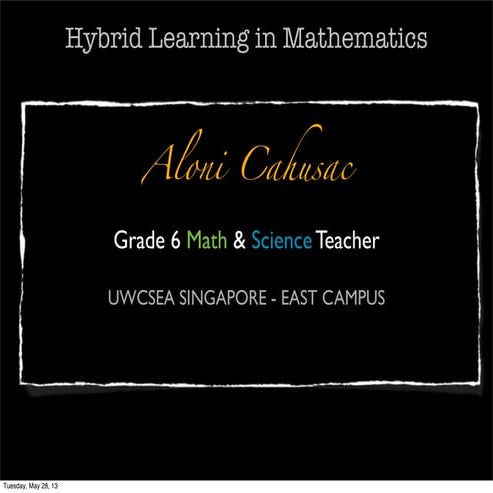 Hybrid Learning in Mathematics | PPT