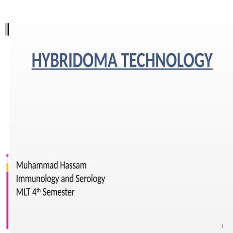 Hybridoma Technology | PPTX