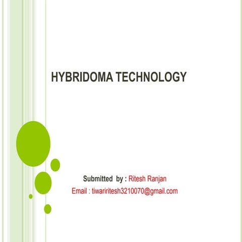Hybridoma technology | PPTX