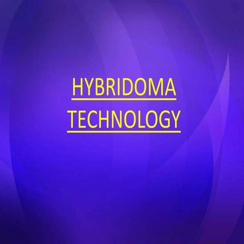 Hybridoma Technology | PPTX