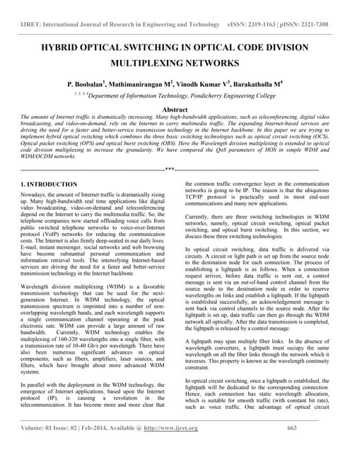 Optical switching | PPTX