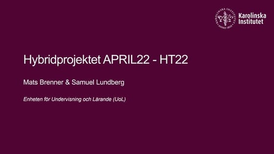 Global Classroom vid Lnu | PPT