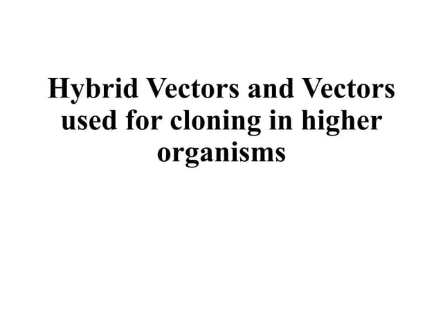 Introduction to Expression vectors.pptx