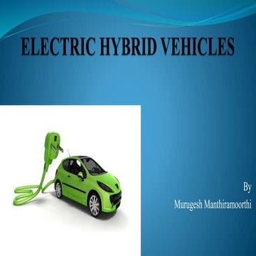 Hybrid Electric Vehicles | PPTX