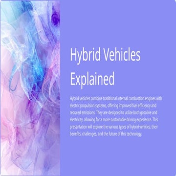 Hybrid Vehicles Explained.pptx power point presentation | PPTX