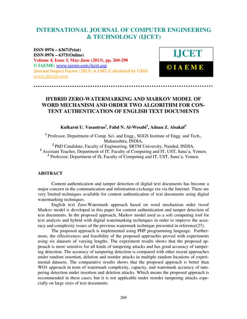 Review on feature-based method performance in text steganography | PDF