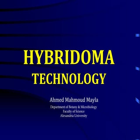 Hybridoma Technology | PPTX