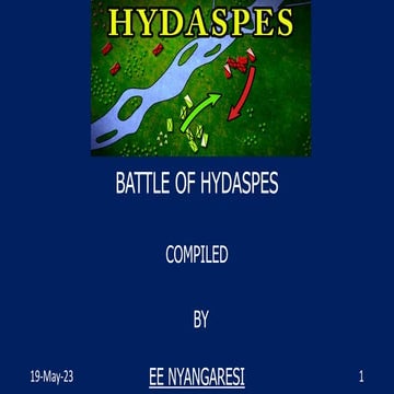 BATTLE OF HYDASPES ppt. | PPTX