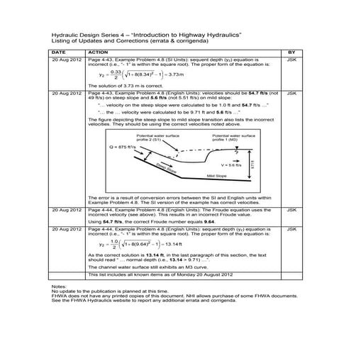 Hydaulic Design for Highways | PDF