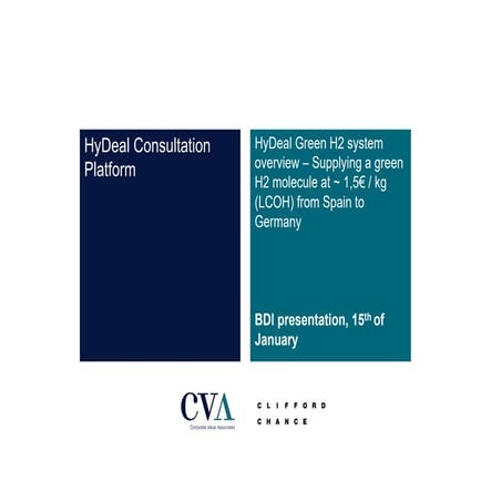 HyDeal project presentation January 2021 | PPT