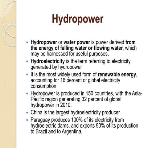 Hydel power by SP | PPTX