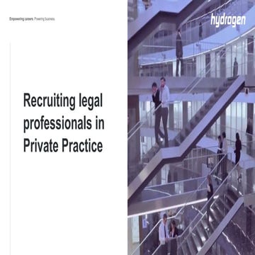 Recruiting legal professionals in Private Practice | PDF