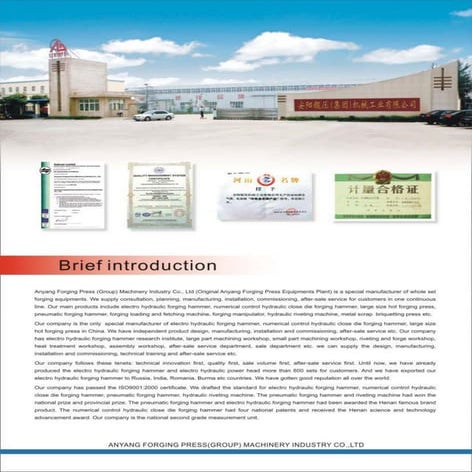 Hydraulic forging hammer | PDF