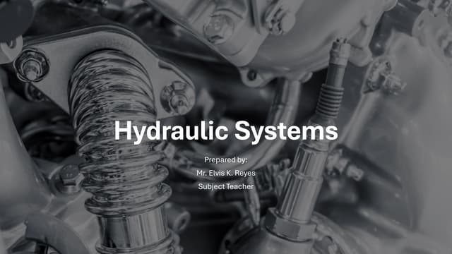 Basics of hydraulics | PPT
