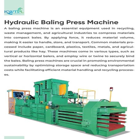 Baling Press Machine | PDF