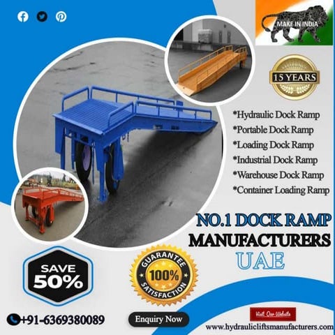 Hydraulic Dock Ramp, Warehouse Loading Dock Ramp, Industrial Loading ...