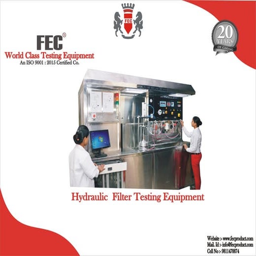 Testing/Manufacture/Hydraulic testing equipment | PDF