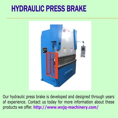 Hydraulic Press Brake | PPTX