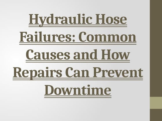 Techdoc hydraulic hoses | PDF