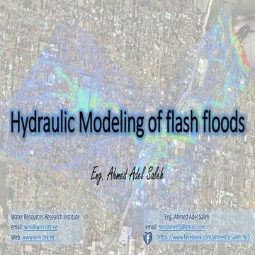 Numerial Modeling Of Flood Wave Propagation Ppt