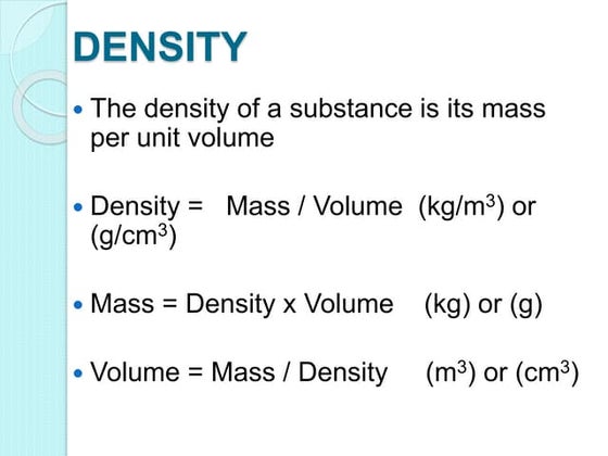 Density!!!!!! | PPTX | Physics | Science