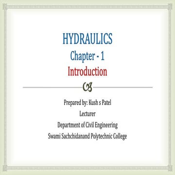 FLUID MECHANICS | PPTX