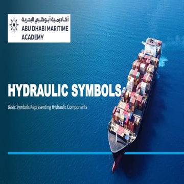 Hydraulic symbols for Marine Engineering | PDF